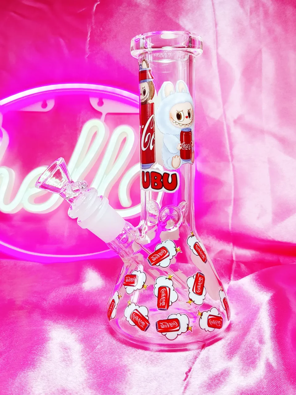 Coca-Cola Labubu Inspired Glass Bong - Girl Stash