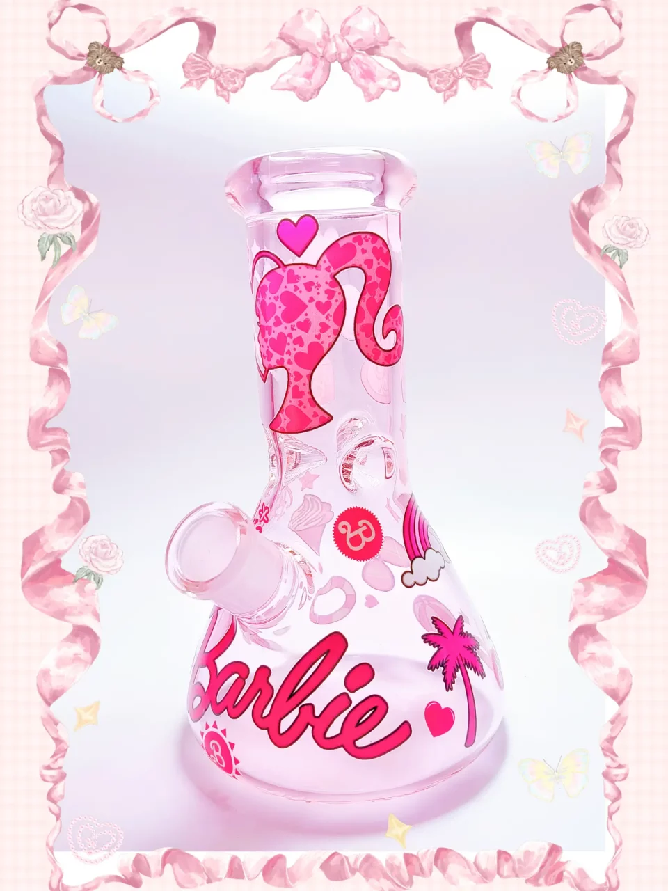Active & Adorabl Barbiecore Bliss Glass Bong - Girl Stash