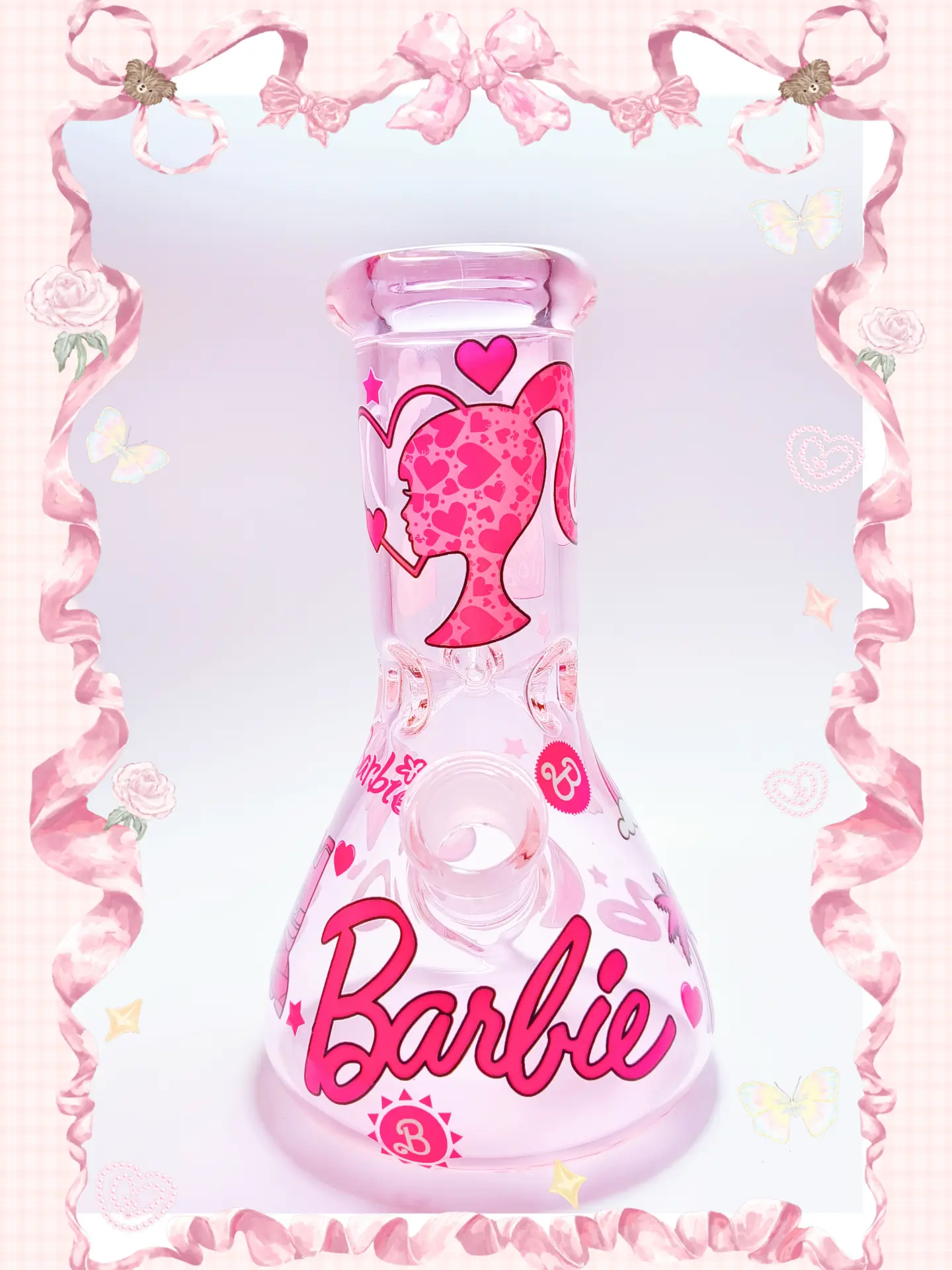 Active & Adorabl Barbiecore Bliss Glass Bong - Girl Stash