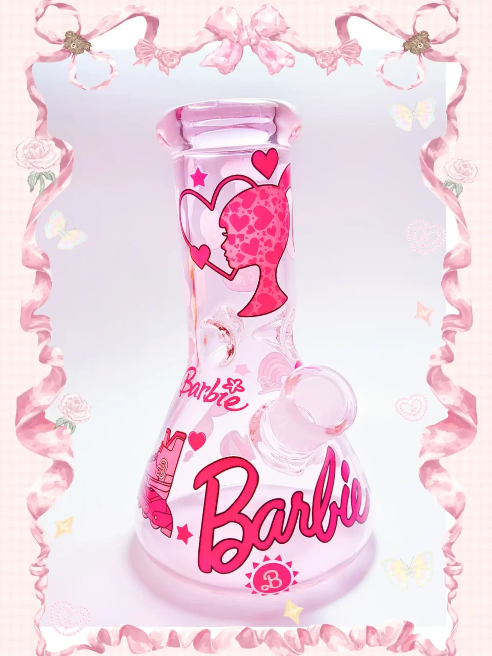 Active & Adorabl Barbiecore Bliss Glass Bong - Girl Stash