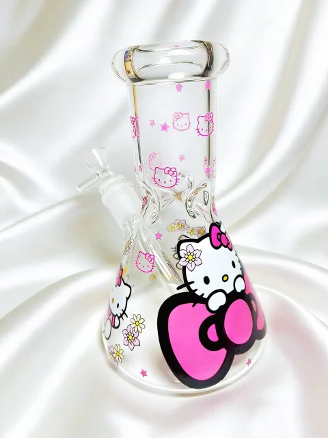 Hello Kitty Classic Oversized Bow Beaker Glass Bong | Sakura Story ...
