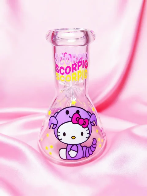 Hello Kitty Scorpio Zodiac Beaker Glass Bong | Mysterious Charm♏ - Girl ...