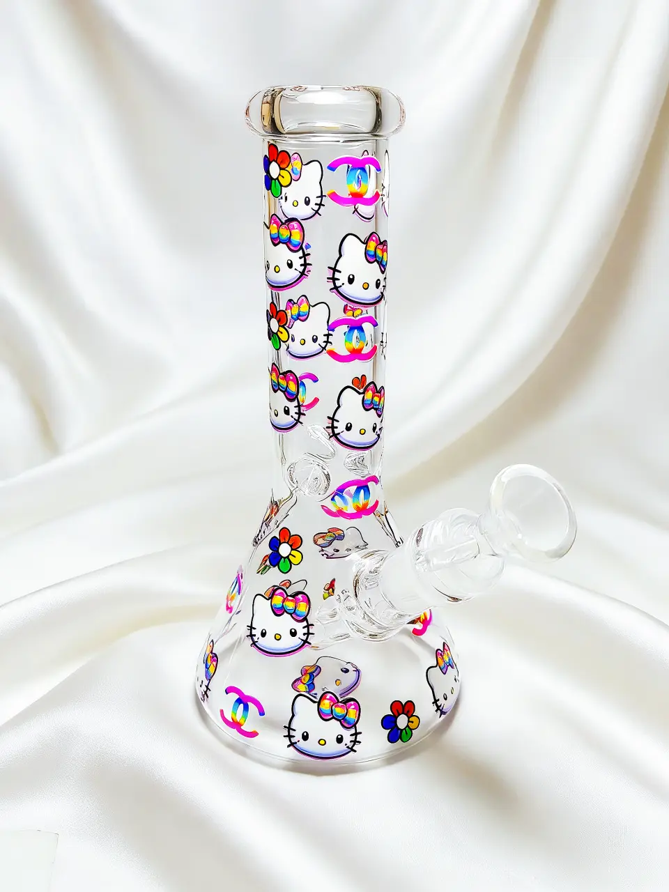 Hello Kitty × Chanel Rainbow Beaker Glass Bong | Neon Sweetheart - Girl ...