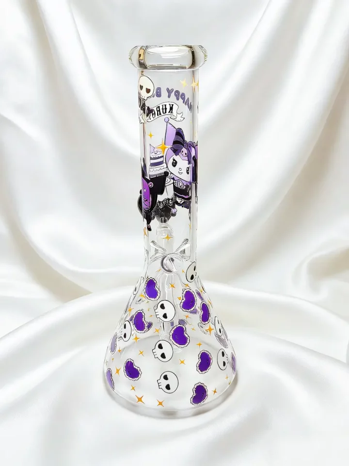 Kuromi "For You" Beaker Glass Bong | Purple Phantom - Girl Stash