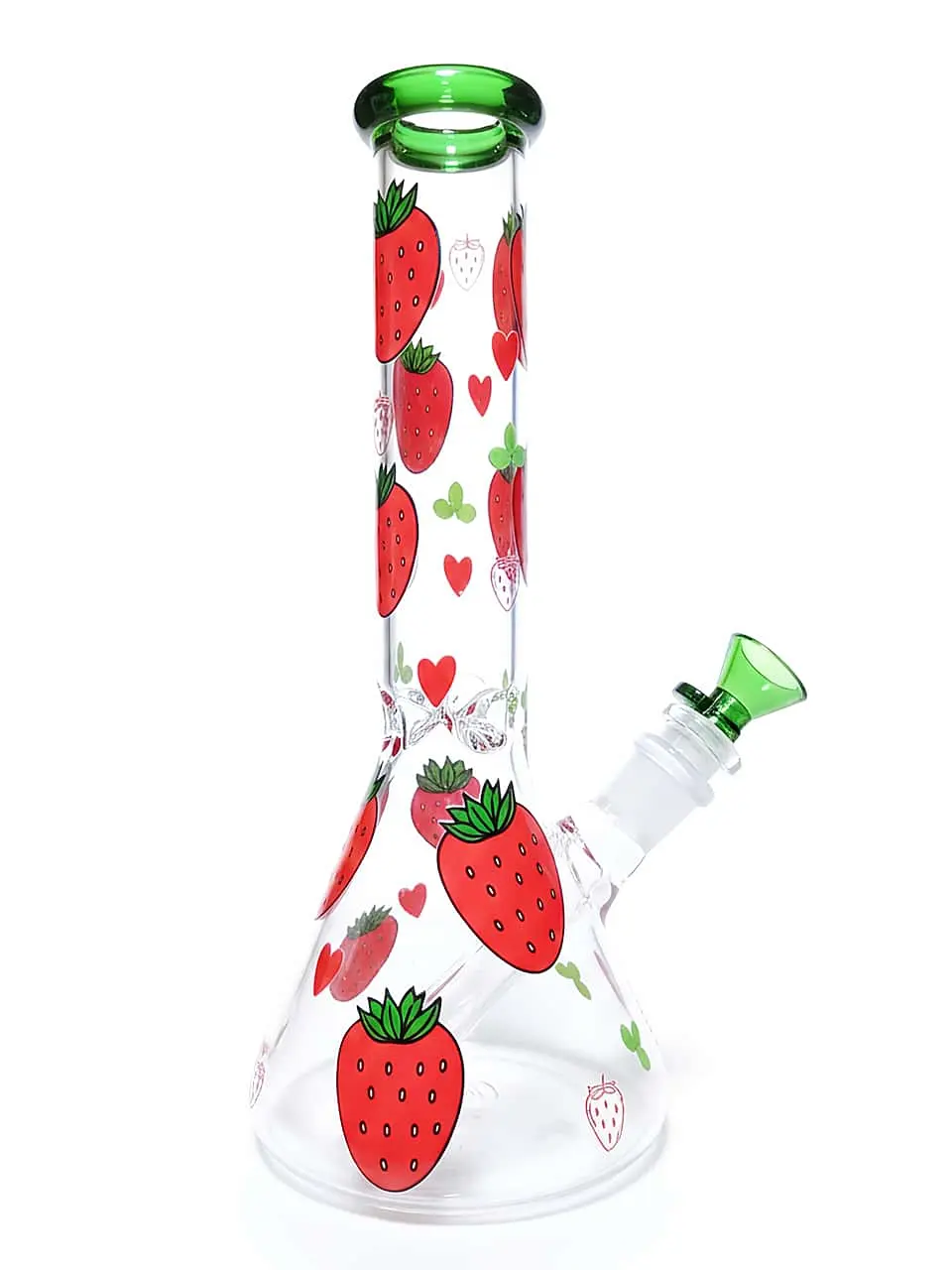 Strawberry Beaker Glass Bong | Fresh Summer Garden - Girl Stash