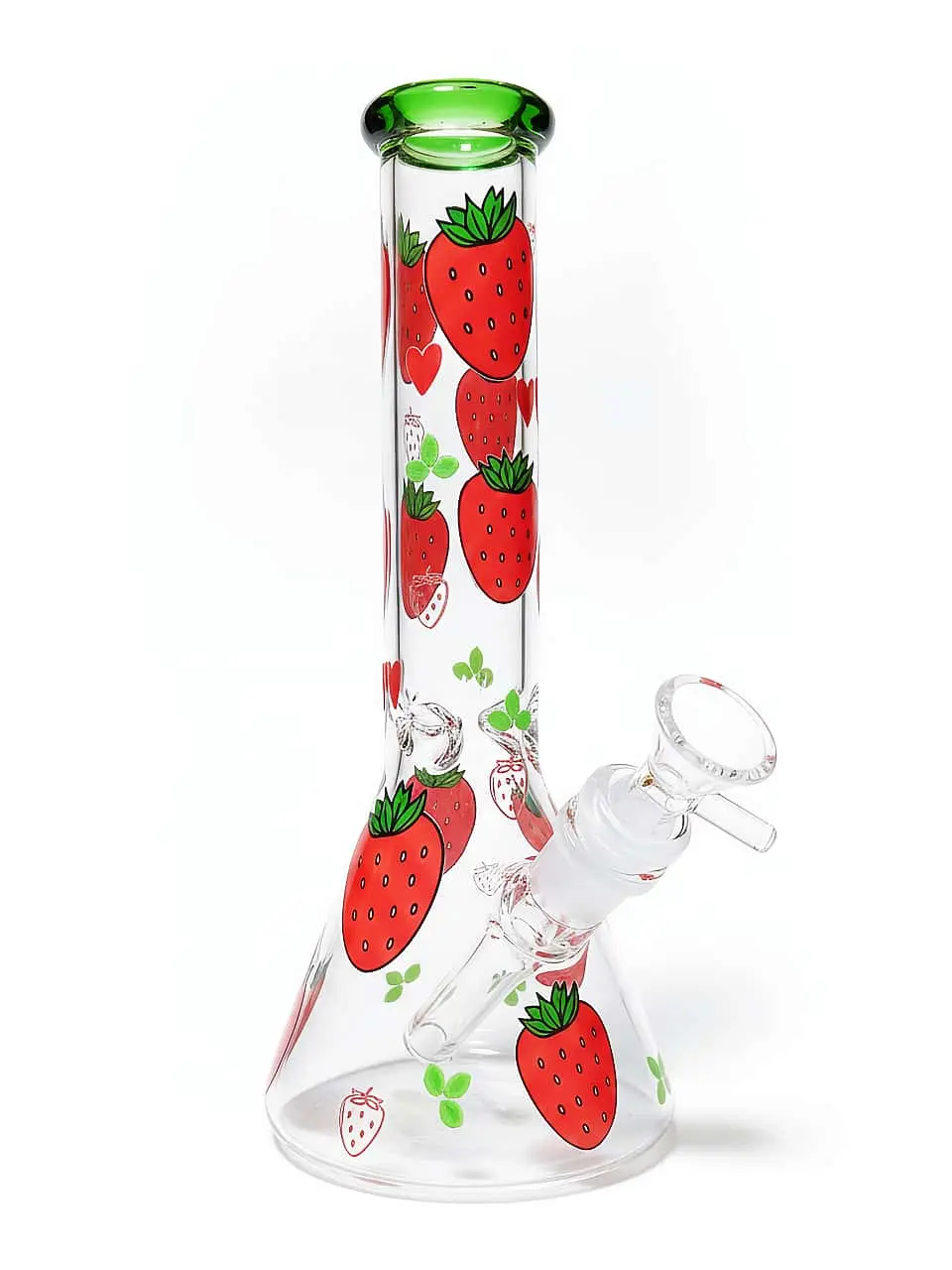 Strawberry Beaker Glass Bong | Fresh Summer Garden - Girl Stash