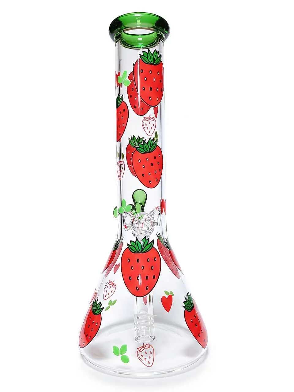 Strawberry Beaker Glass Bong | Fresh Summer Garden - Girl Stash