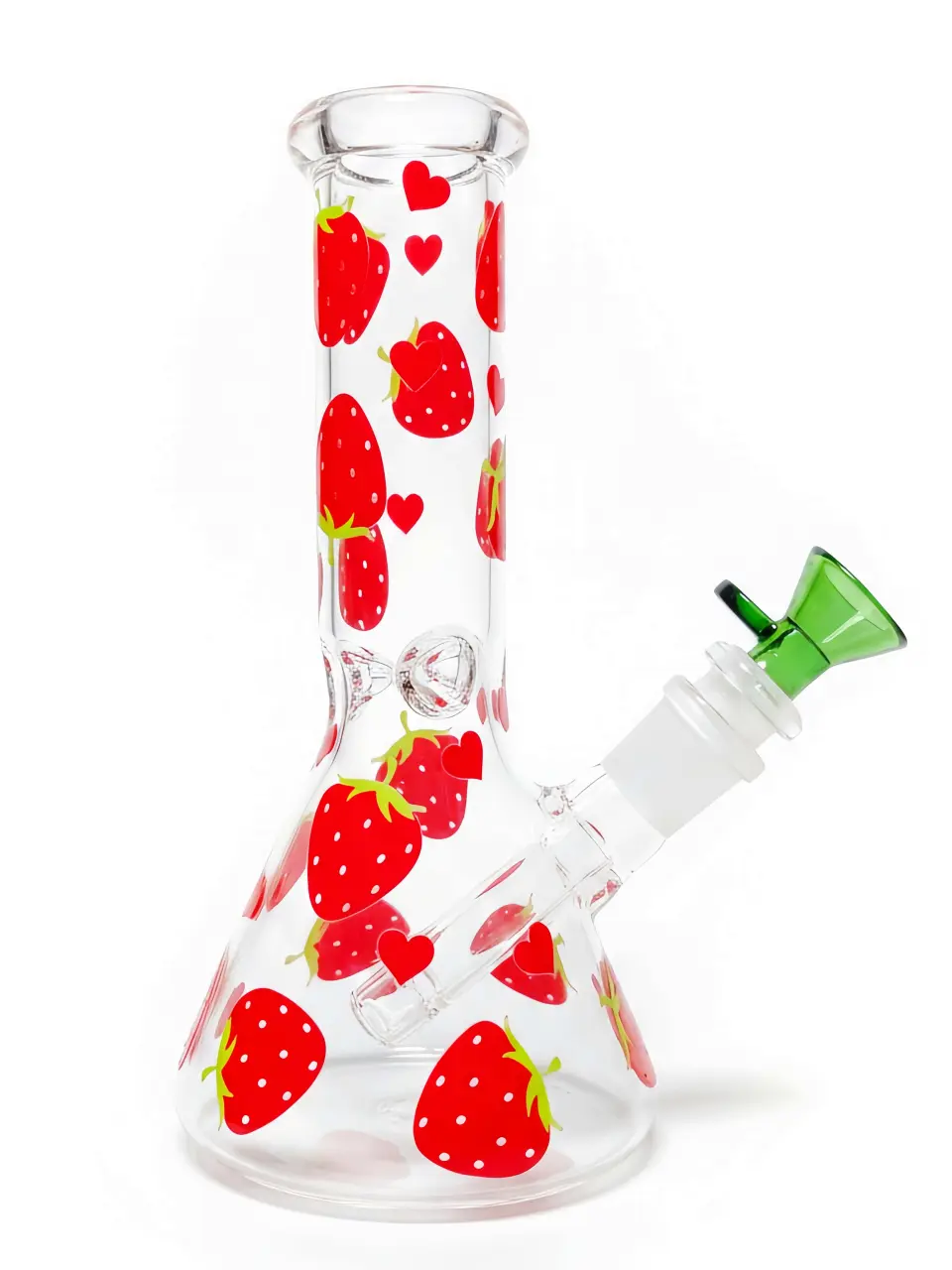 Strawberry Beaker Glass Bong | Sweet Berry Paradise - Girl Stash